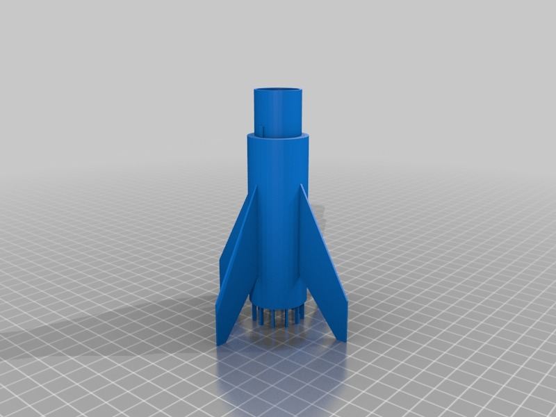 Free 3D file Customizable Rocket w/ 4 fins & payload MK2 🚀・3D print ...