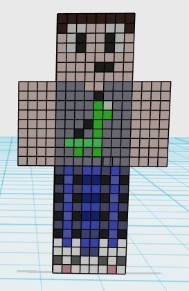 Free 3D file minecraft skin custimizable 🧞‍♂️・Template to download and ...