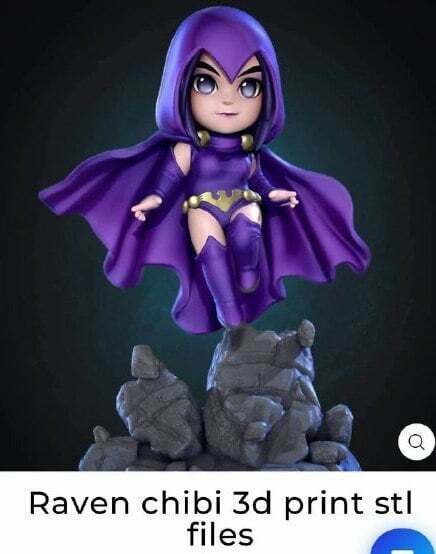 Free 3D file Raven Chibi 🐦・3D printable design to download・Cults