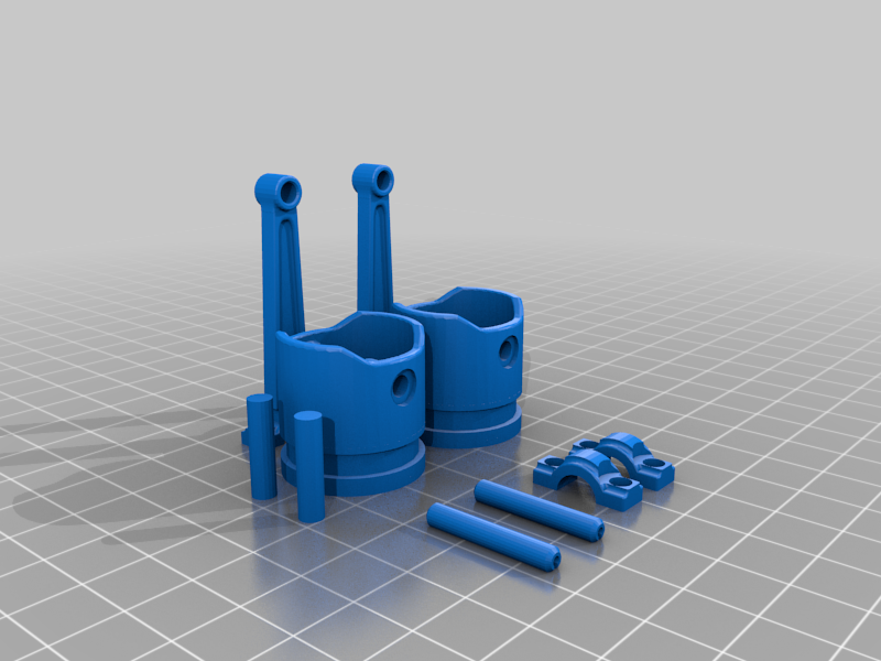 3D file Simple 2 Cylinder Air Engine 📱・3D printing template to download ...