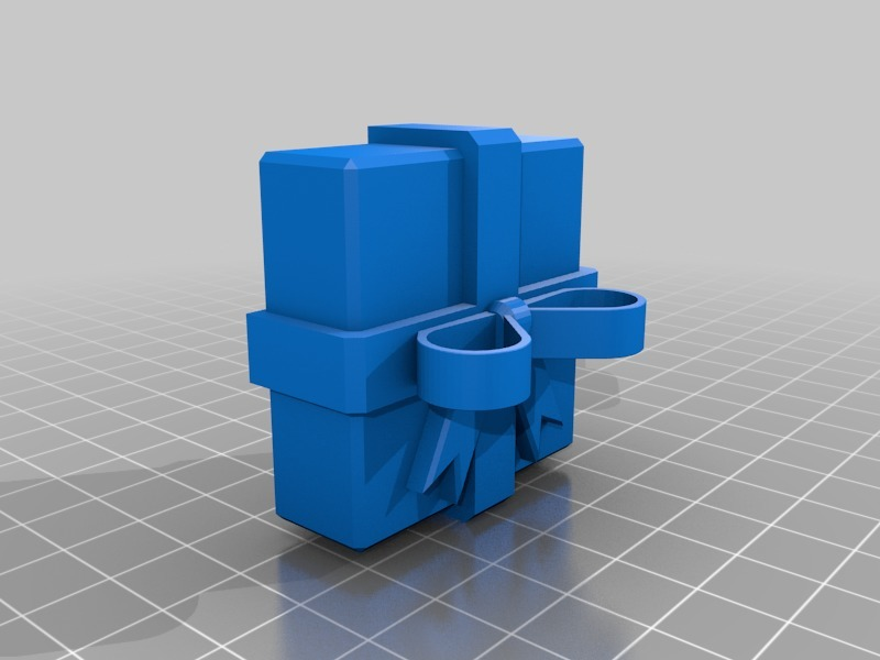 Free 3D file present box (with / without bow) 💝・Template to download ...