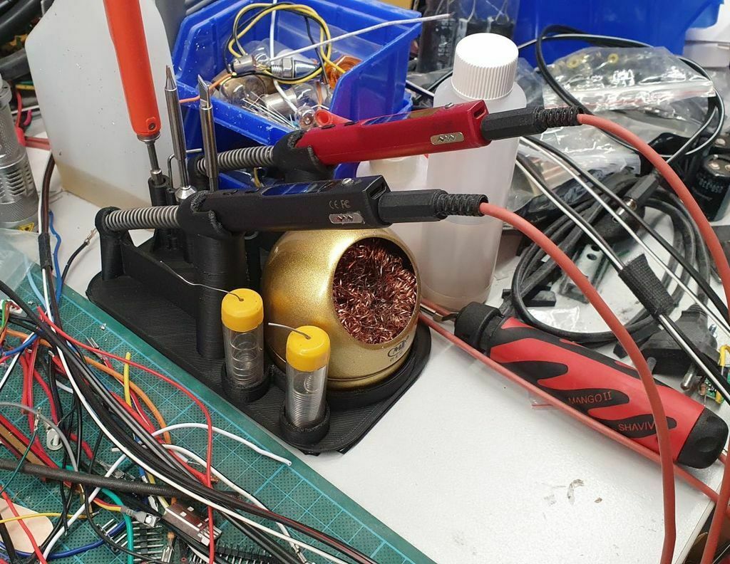 Free STL file TS100 Dual Stand with Tipclean and SolderCans 🧰・3D ...