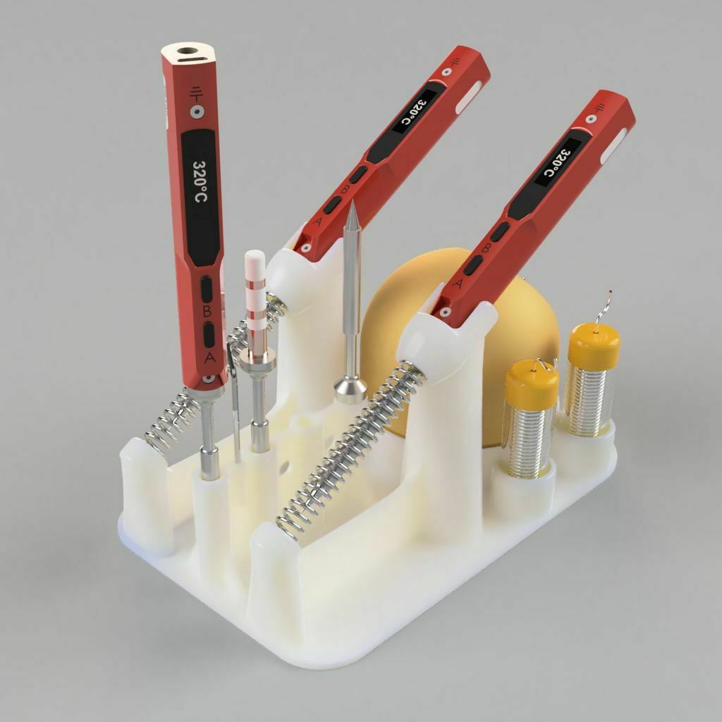Free STL file TS100 Dual Stand with Tipclean and SolderCans 🧰・3D ...