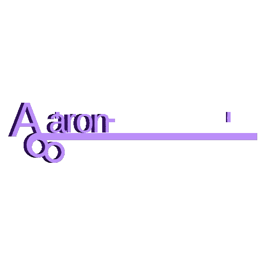 Free 3D file Aaron nametag for glasses 👓・3D print object to download・Cults