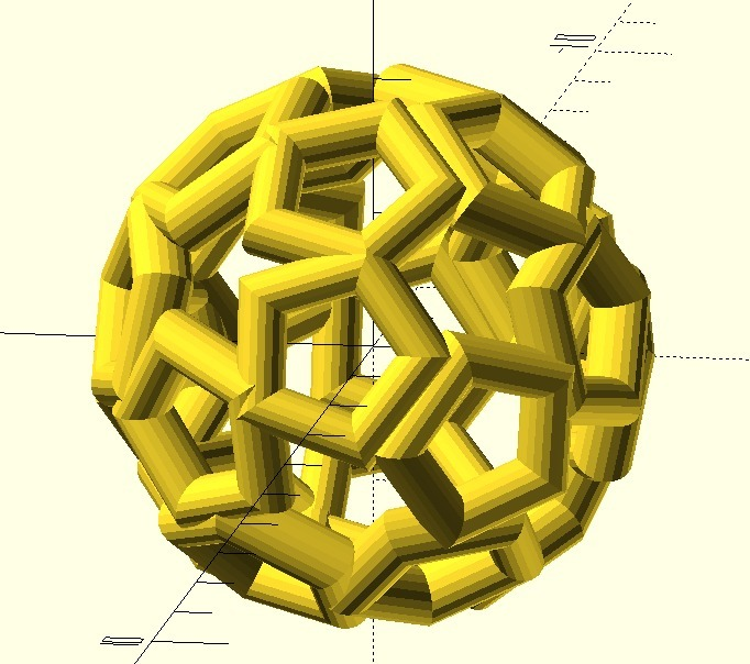 Free 3D file OpenSCAD Parametric Dodecahedron Generator 🎨・3D printing template to download・Cults