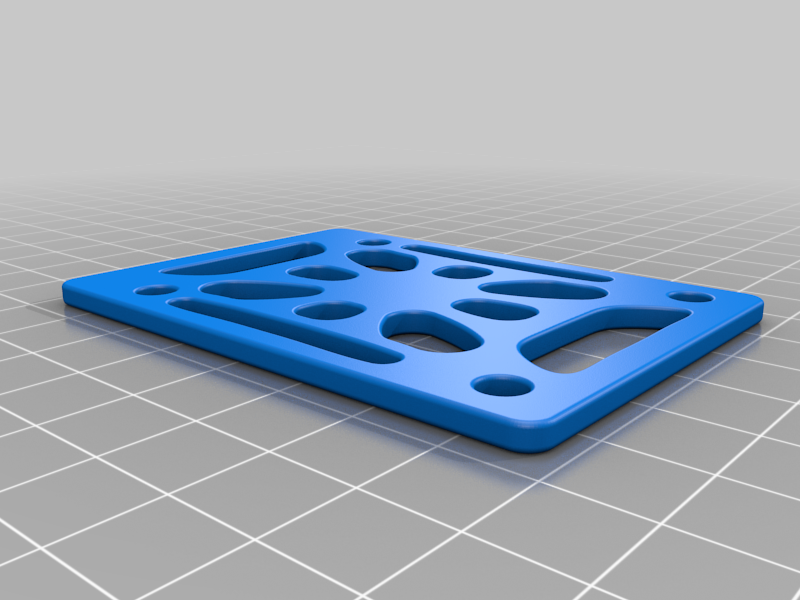 Free 3D file Lightweight riser pad for Independent trucks 1/8" (3mm) ⚽ ...