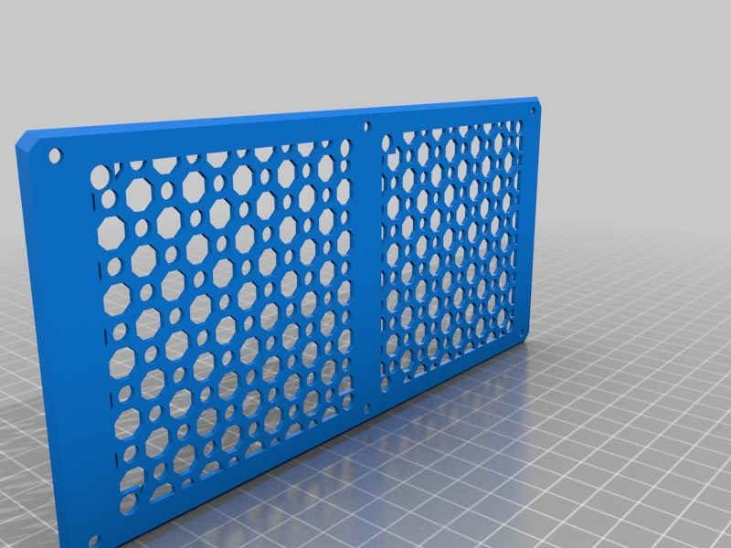 Free 3D file Double 80mm fan grill 🖥️・3D printer design to download・Cults