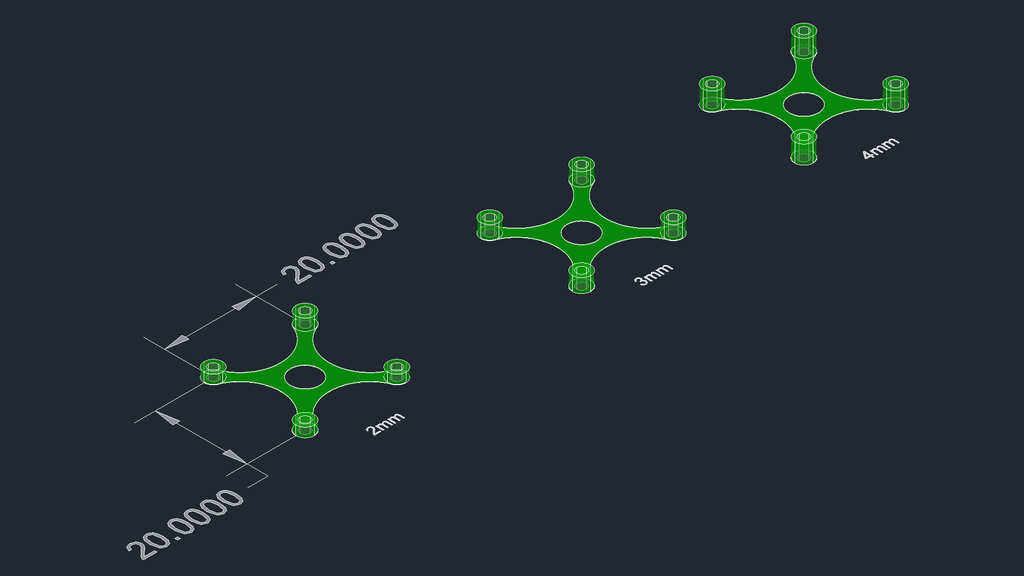 Free 3D file 20X20 M2 Stack Spacers 🚁・3D printable object to download・Cults