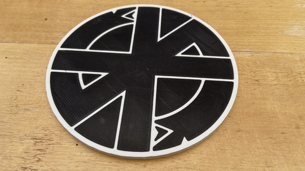 Free 3D file Crass Logo - Punk 🎵・3D printing template to download・Cults