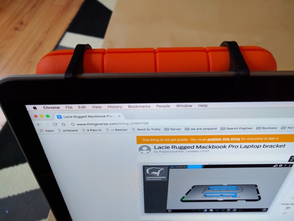 Free 3D file Lacie Rugged Macbook Pro Laptop bracket 💻・3D printable ...