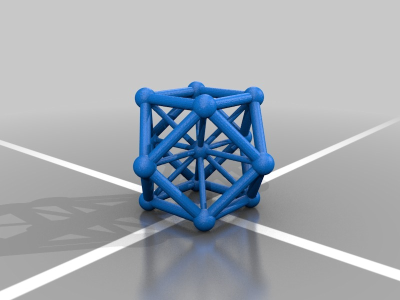Free 3D file Vector Equilibrium - Cuboctahedron 👽・3D printing model to ...
