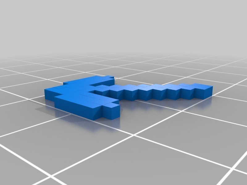 Free 3D file Minecraft Pickaxe 🎭・3D print design to download・Cults