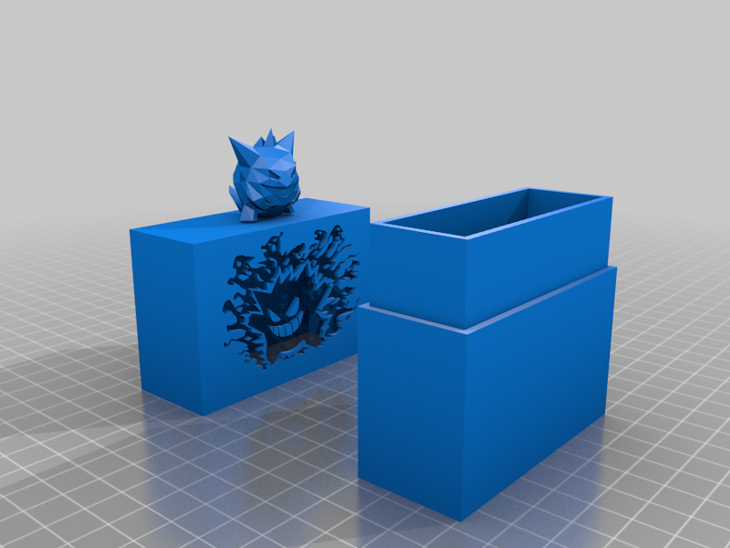 Free 3D file Gengar deck box (for pokemon cards) 📦・Template to download ...