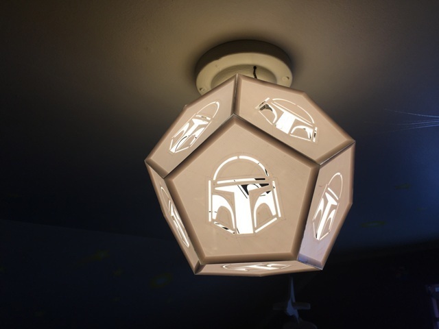Free 3D file Mandalorian mask outline dodecahedron lampshade 🚩・Design ...