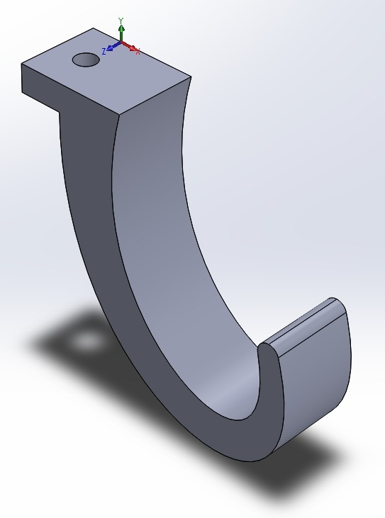 Free 3D file Simple hook 🪝・3D printer model to download・Cults