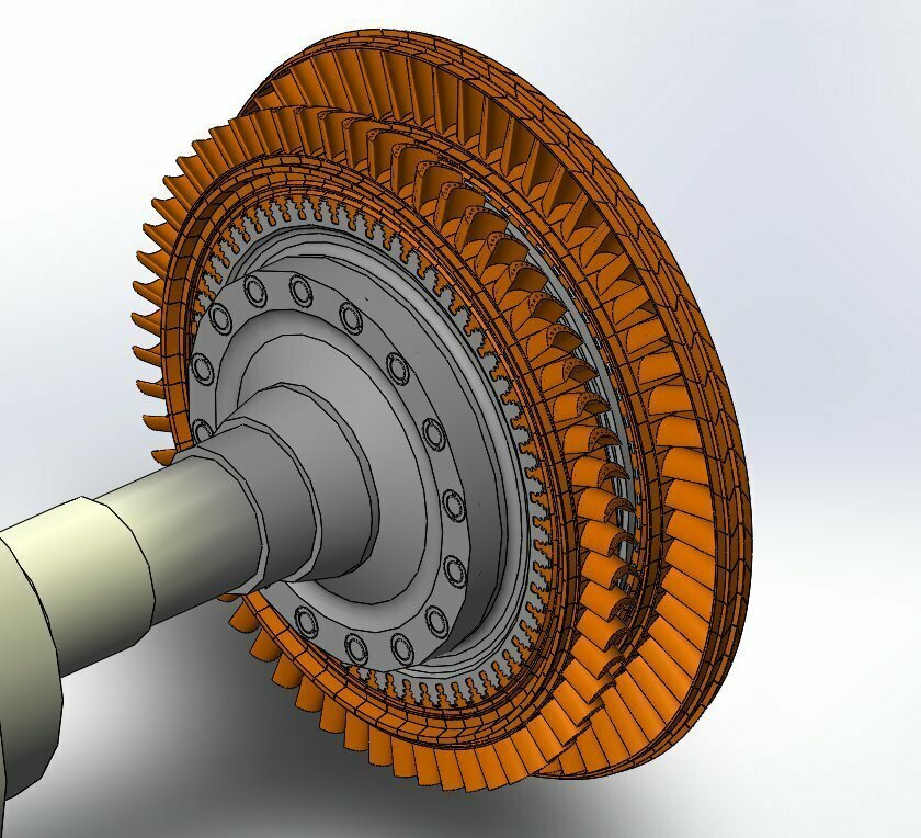 Free 3D file Stage 1 bucket from an heavy duty gas turbine 🪣・3D printer ...