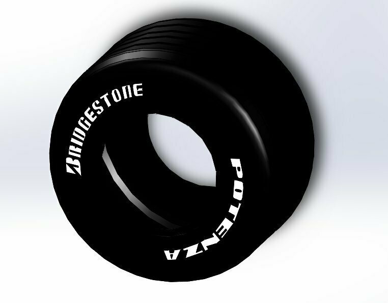 Free 3D file Formula 1 rear tire 💭・3D printing model to download・Cults