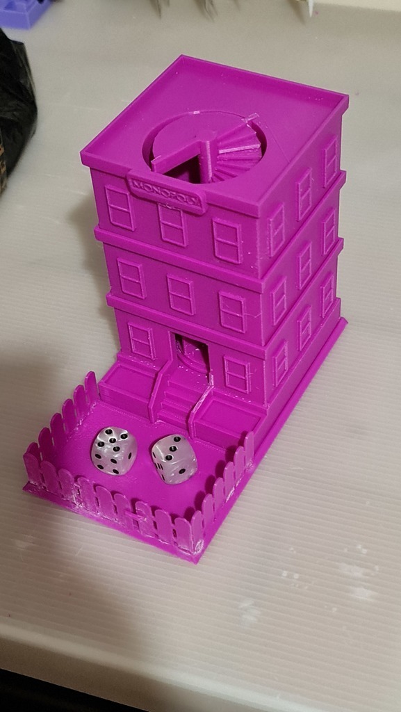 Free 3D file Monopoly dice tower 🎲・3D printer model to download・Cults