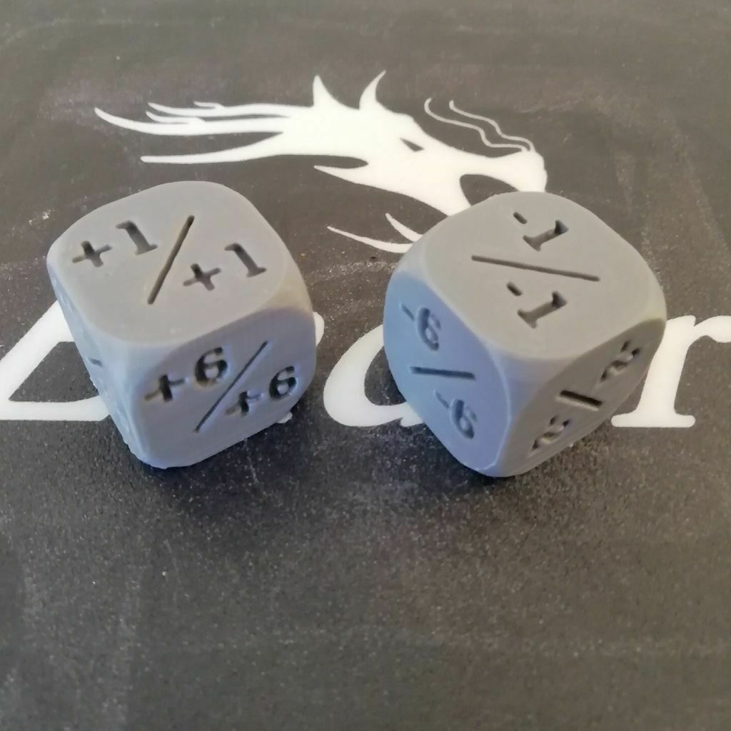 Free STL file Dice for +1/+1 Counter 🎲・3D printer model to download・Cults