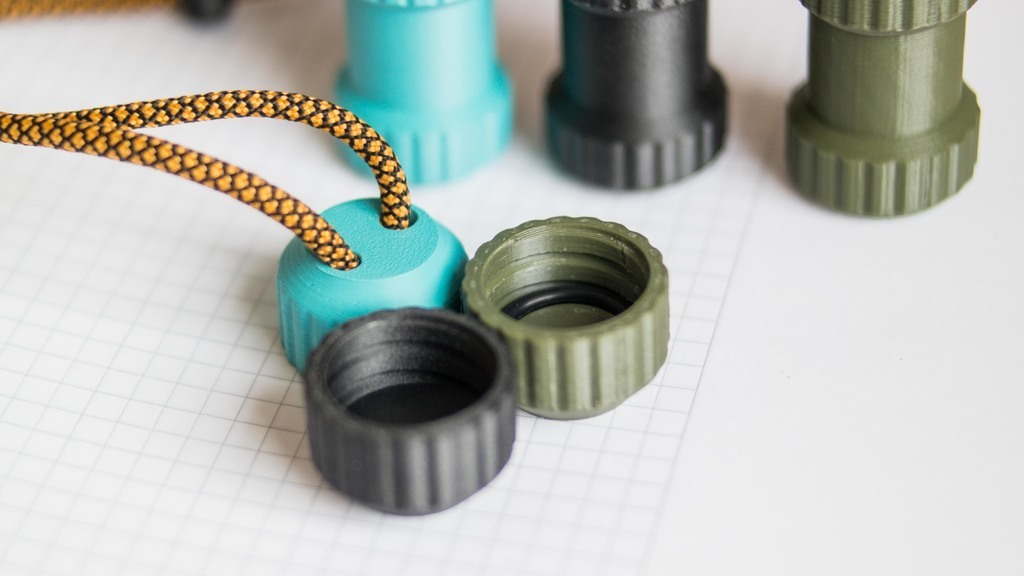 Archivo 3D gratis EDC Container Box Cápsula + O Ring 📦・Diseño de ...