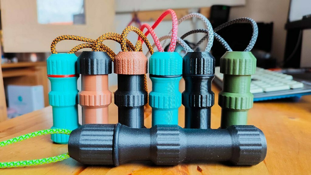 Archivo 3D gratis EDC Container Box Cápsula + O Ring 📦・Diseño de ...