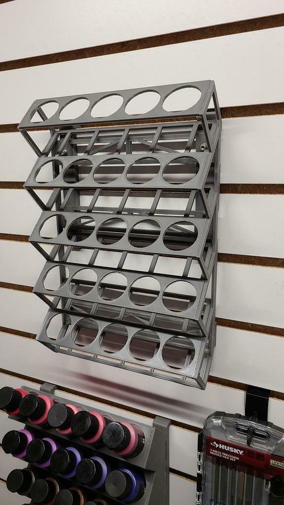 Free 3D file Slat Wall Craft Paint Rack 🎨・Design to download and 3D ...