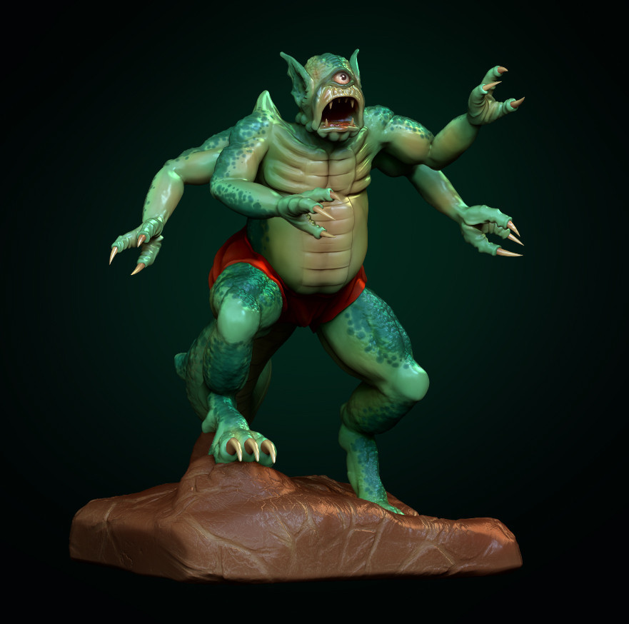 STL file Green creature・3D printer design to download・Cults