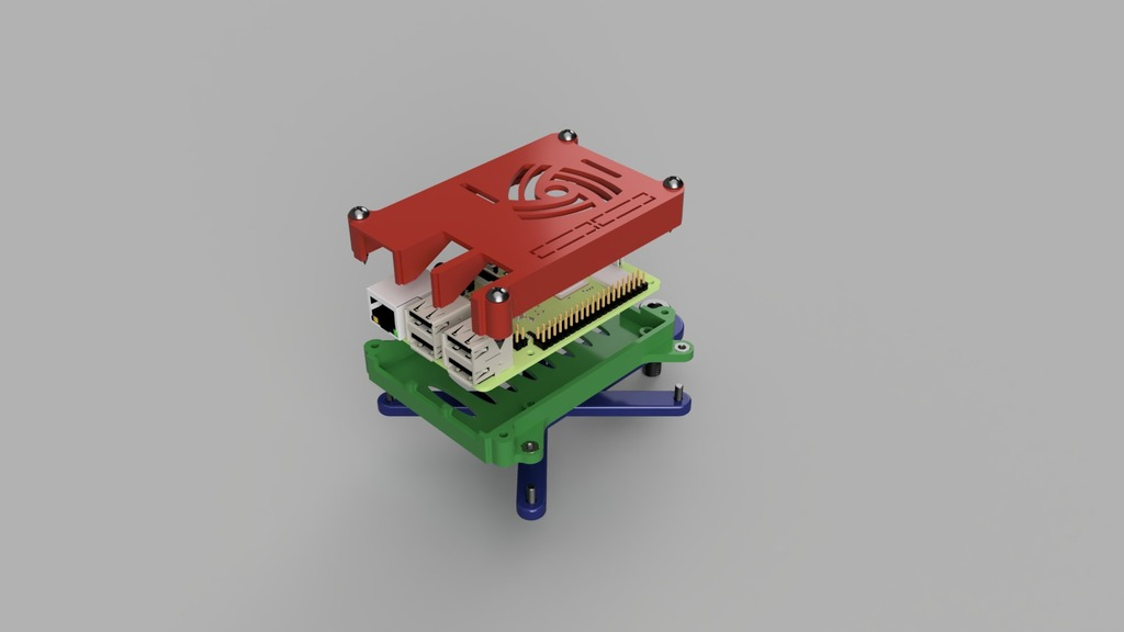 Archivo 3D gratuito Carcasa para Raspberry Pi 2 y 3 con soporte VESA de 75 mm (y montaje en el ...