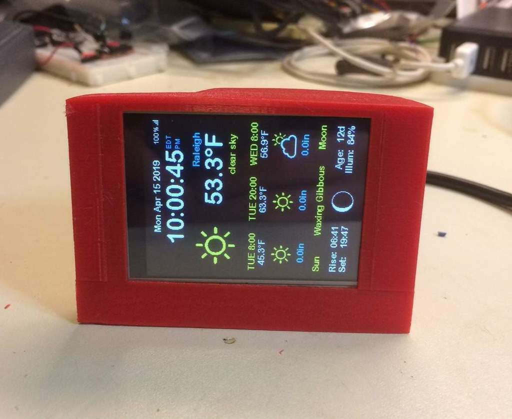 Free 3D file Case for Wemos D1 Mini v3 with 2.4" TFT Shield 🛡️・Template ...