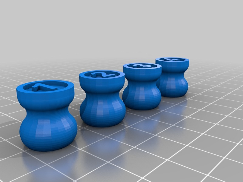 Free 3D file Numbered Game Markers 🎲・3D printable model to download・Cults