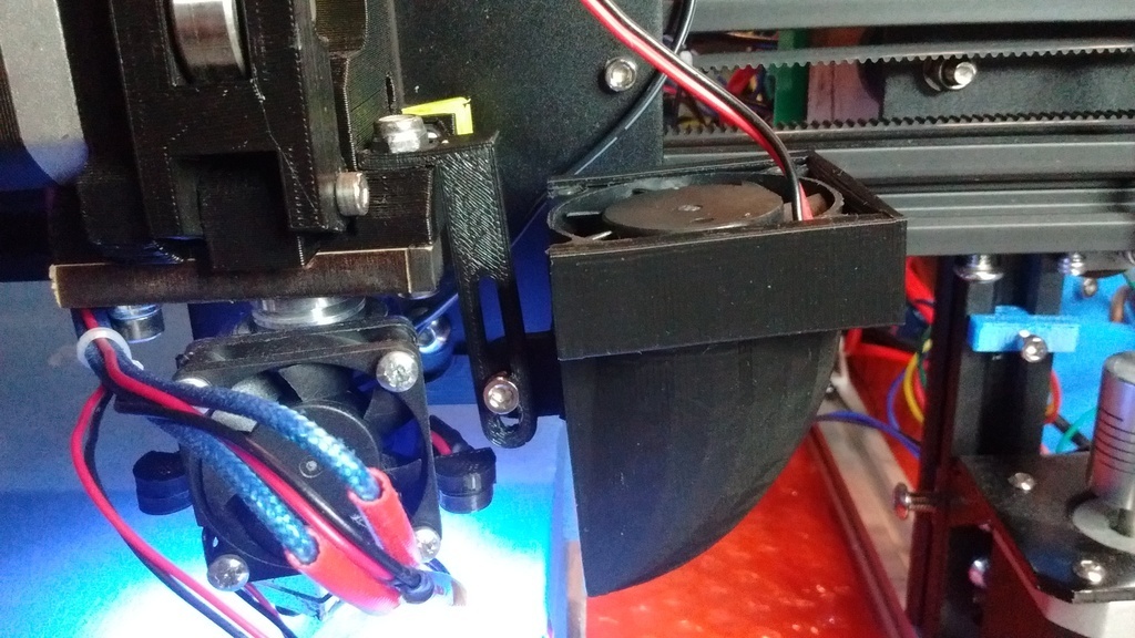 Free 3D file Pretty Good LED Bar and Okay Fan Shroud for Makerfarm ...
