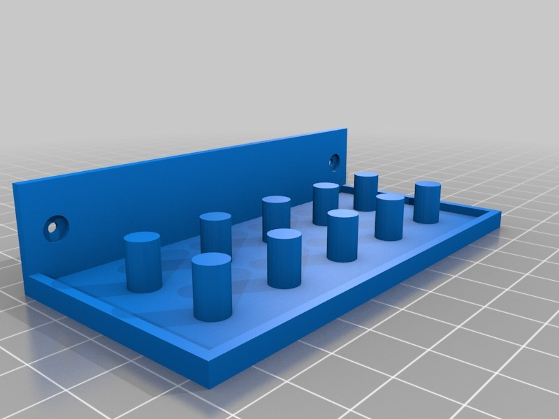 Free 3D file Small Ratchet/Socket Holder Wall Mount 🤏・3D printing idea ...
