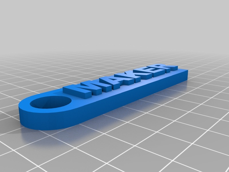 Free 3D file Maker Keyring 🗝️・3D printer design to download・Cults