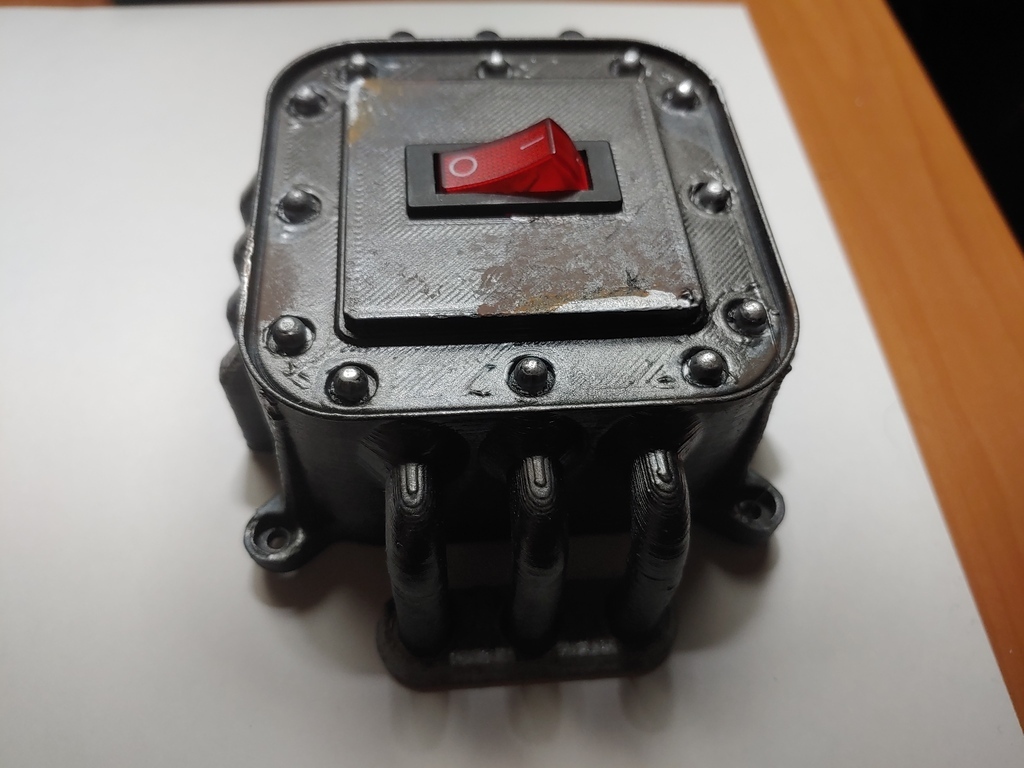 Free 3D file Sci-Fi Rocker Switch Box 📦・3D print model to download・Cults