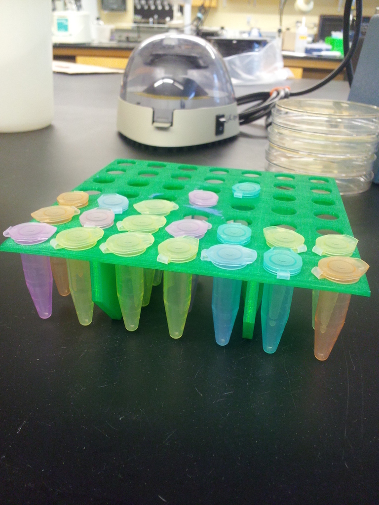 Free 3D file 1.5mL tube rack 🧪・Template to download and 3D print・Cults