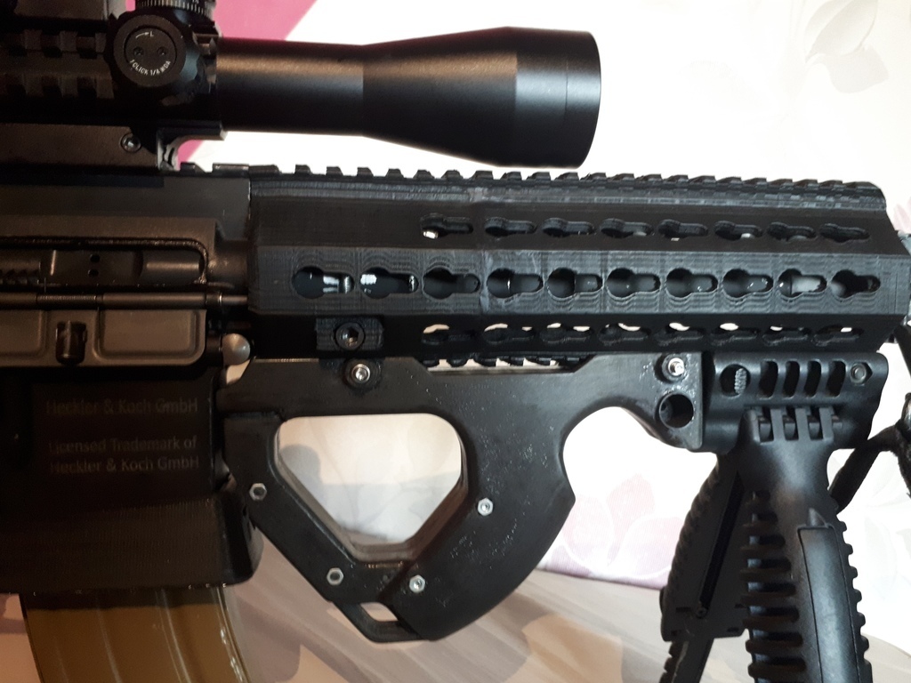 Fichier 3D gratuit Rail Keymod HK416 🔫・Design pour impression 3D à ...