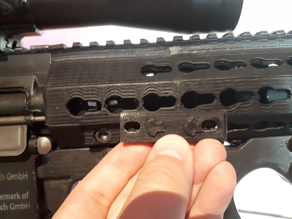 Free 3D file HK416 Keymod Rail 🔫・Model to download and 3D print・Cults