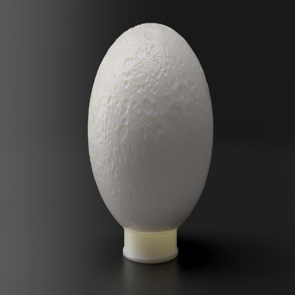 Free 3D file Lunar Lamp: 8" Moon with Light-Mount for Ceiling-Fan 🔦 ...