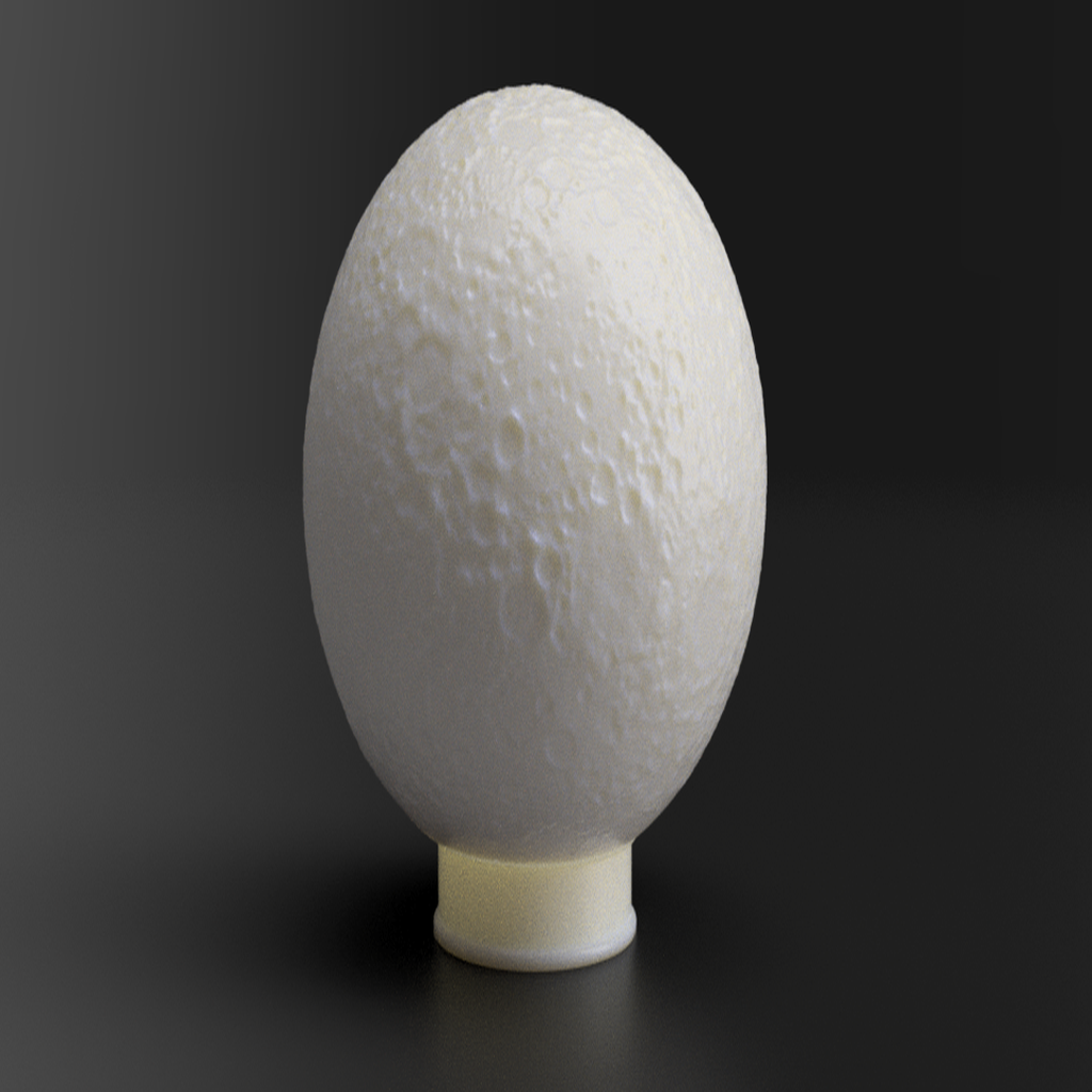 Free 3D file Lunar Lamp: 8" Moon with Light-Mount for Ceiling-Fan 🔦 ...