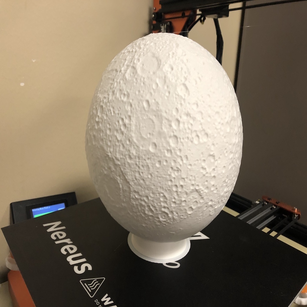 Free 3D file Lunar Lamp: 8" Moon with Light-Mount for Ceiling-Fan 🔦 ...