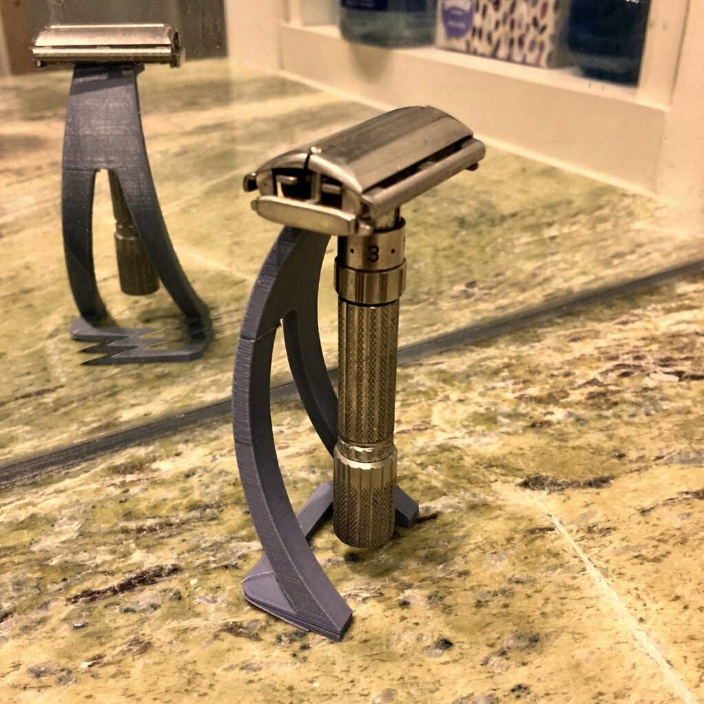 Free 3D file Safety Razor Stand 🦺・3D print design to download・Cults