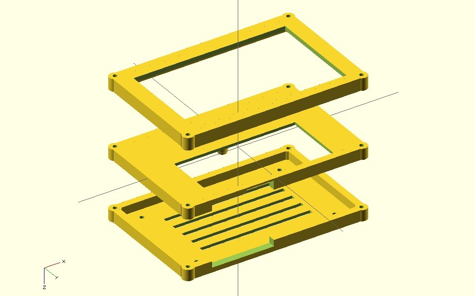 Free 3D file 5" 800x480 HDMI Display shell 🐚・Model to download and 3D ...