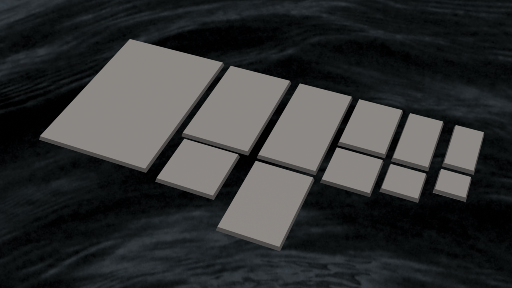 Free STL file Square Bases for Miniature Wargaming 🟪・Design to download ...