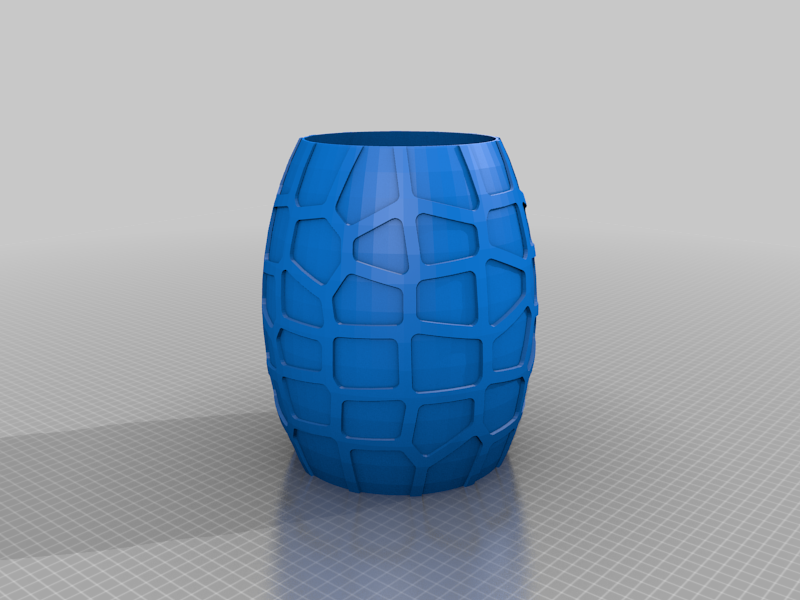 Free STL file Vase with outside voronoi pattern 🏺・3D print design to ...