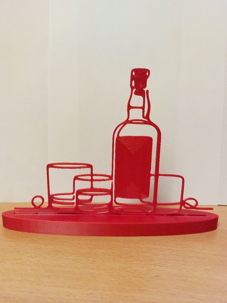 Free 3D file Whisky and glasses / Whisky a skleničky wall decoration 🥃 ...