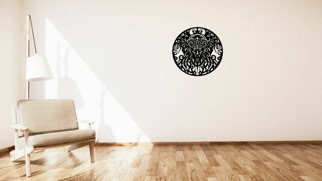 Free 3D file Demon wall decoration 🎨・3D printable design to download・Cults