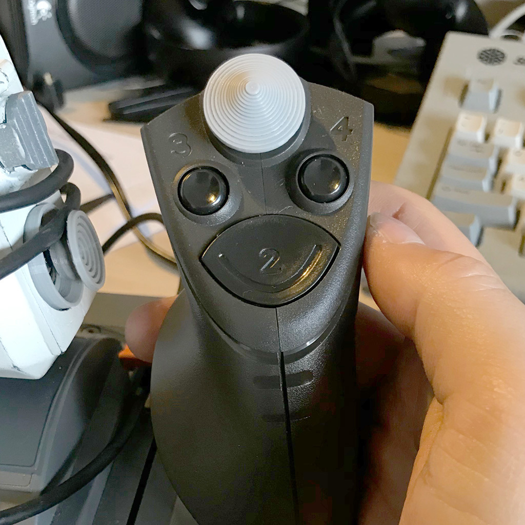 Free 3D file Microsoft Sidewinder Force Feedback 2 (MSFFB2) Coolie hat ...