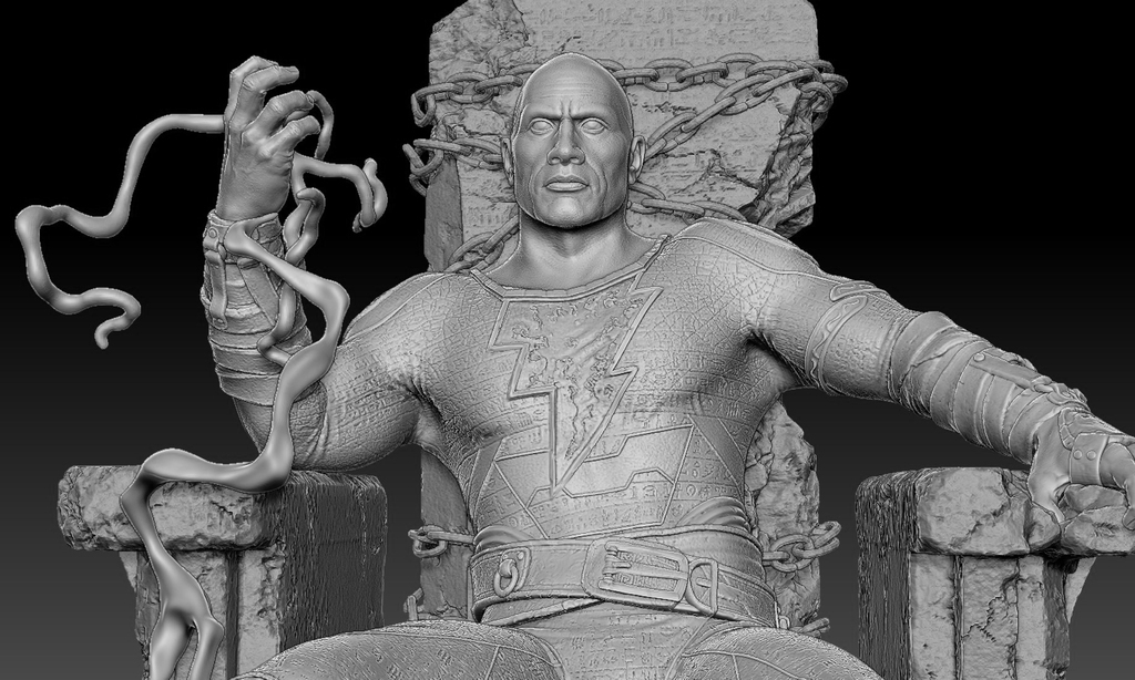 Archivo 3D gratis Black adam 3d 🧞‍♂️・Diseño por impresión en 3D para descargar・Cults