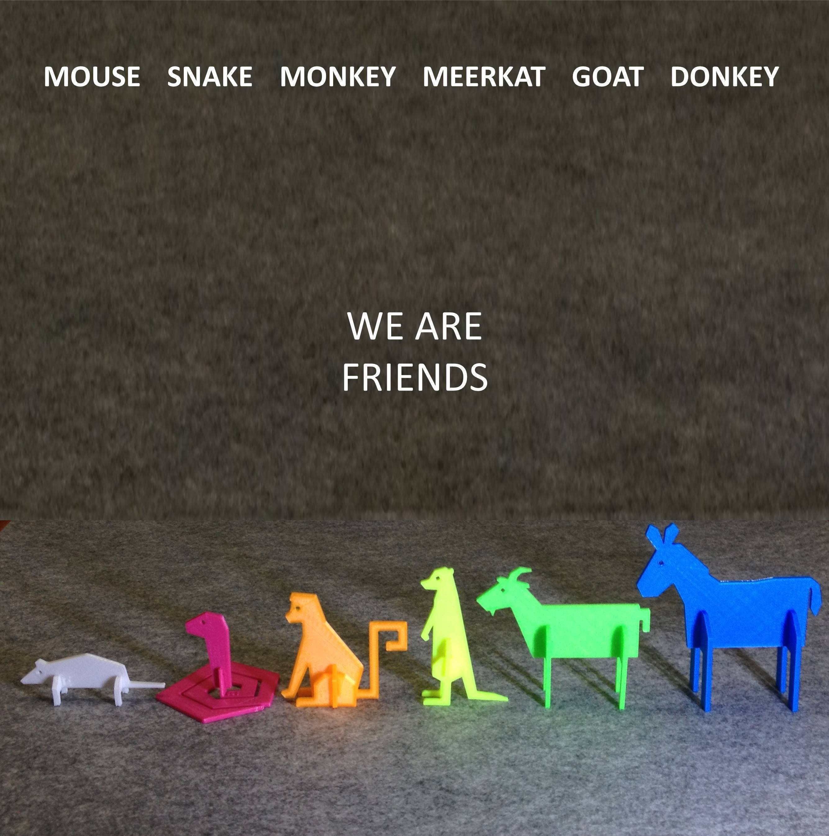 Free STL file Simple Animals 7・Template to download and 3D print・Cults