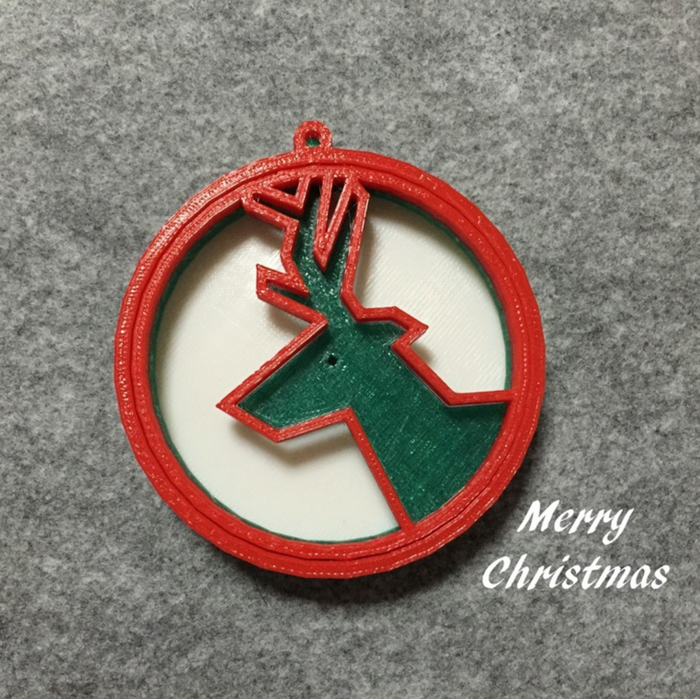 Free STL file Deer ring for Christmas・Design to download and 3D print・Cults